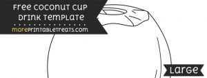Coconut Cup Drink Template – Large