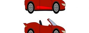 Convertible Car Cut Out – Medium
