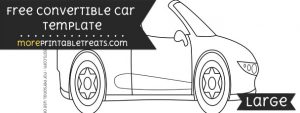 Convertible Car Template – Large