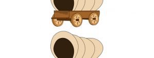 Covered Wagon Cut Out – Medium