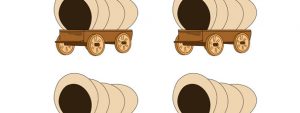Covered Wagon Cut Out – Small