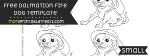 Dalmation Fire Dog Template – Small