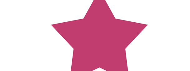 Free Printable Dark Pink Star