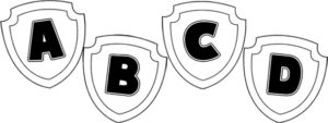 Paw Patrol Inspired Banner Letters