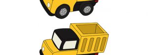Dump Truck Cut Out – Medium