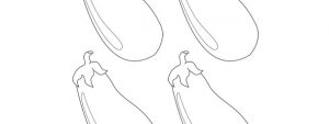 Eggplant Template – Small