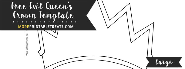 Evil Queen s Crown Template Large