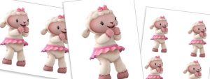 Excited Lambie Cut Outs