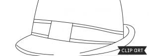 Fedora Template – Clipart
