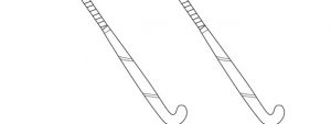 Field Hockey Stick Template – Medium
