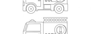 Fire Truck Template – Medium
