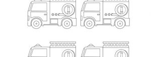 Fire Truck Template – Small