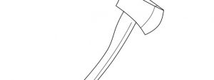 Firefighter Axe Template – Large