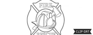 Firefighter Badge Template – Clipart