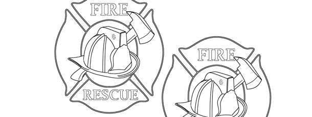 Firefighter Badge Template Medium