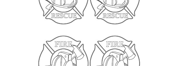 Firefighter Badge Template Small
