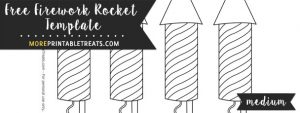 Firework Rocket Template – Medium