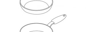 Frying Pan Template – Medium