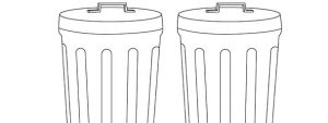 Garbage Can Template – Medium