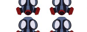 Gas Mask Cut Out – Small