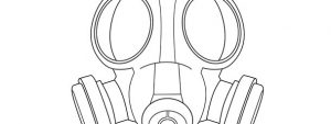 Gas Mask Template – Large
