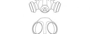 Gas Mask Template – Medium