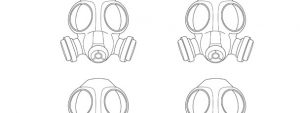 Gas Mask Template – Small