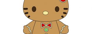 Gingerbread Hello Kitty Cut Out – Large
