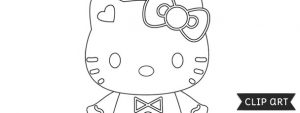 Gingerbread Hello Kitty Template – Clipart