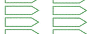 Glittery Green Arrow Flag Labels
