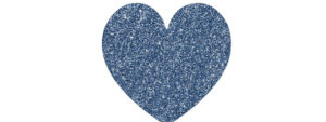 Glittery Navy Blue Hearts