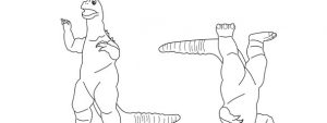 Godzilla Template – Medium