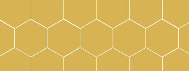 Gold Honeycomb Scrapbook Paper