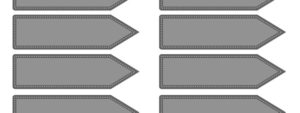 Gray Arrow Flag Labels