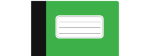 Free Printable Green School Notebook