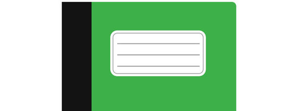 Free Printable Green School Notebook