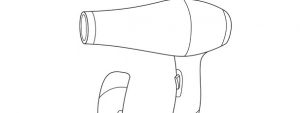 Hair Dryer Template – Medium