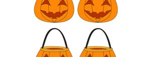 Halloween Trick Or Treat Bag Cut Out – Small