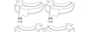 Horse Saddle Template – Small
