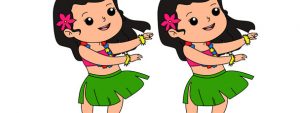 Hula Girl Cut Out – Medium