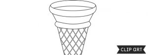 Ice Cream Cone Template – Clipart