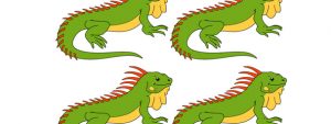 Iguana Cut Out – Small