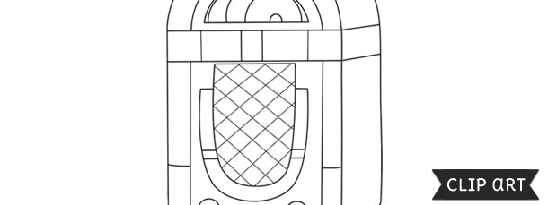 Jukebox Template Clipart