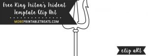 King Triton’s Trident Template – Clipart