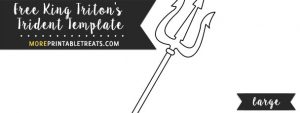 King Triton’s Trident Template – Large