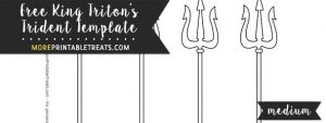 King Triton’s Trident Template – Medium