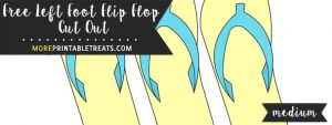 Left Foot Flip Flop Cut Out – Medium