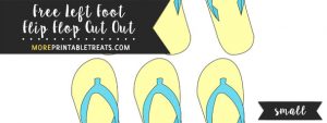 Left Foot Flip Flop Cut Out – Small