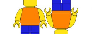 Lego Toy Character Cut Out – Medium