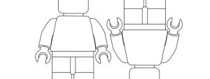 Lego Toy Character Template – Medium